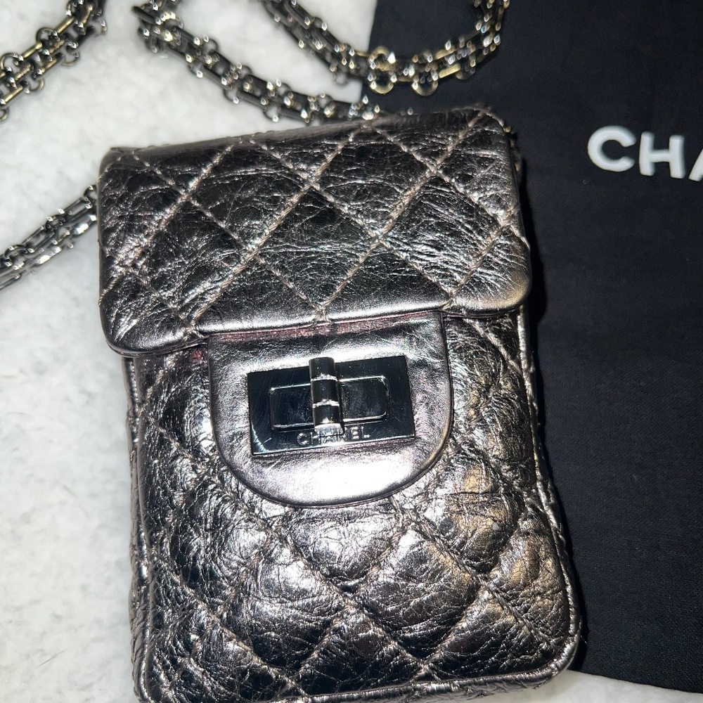 Chanel Micro Mini Reissue Silver Crossbody *Limited E… - Gem